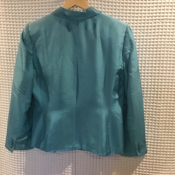 Judith Hart | Jackets & Coats | Judith Hart Silk Turquoise Color Jacket ...